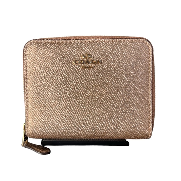Coach | Bags | Nwt Coach Crossgrain Short Wallet Rose Gold | Poshmark